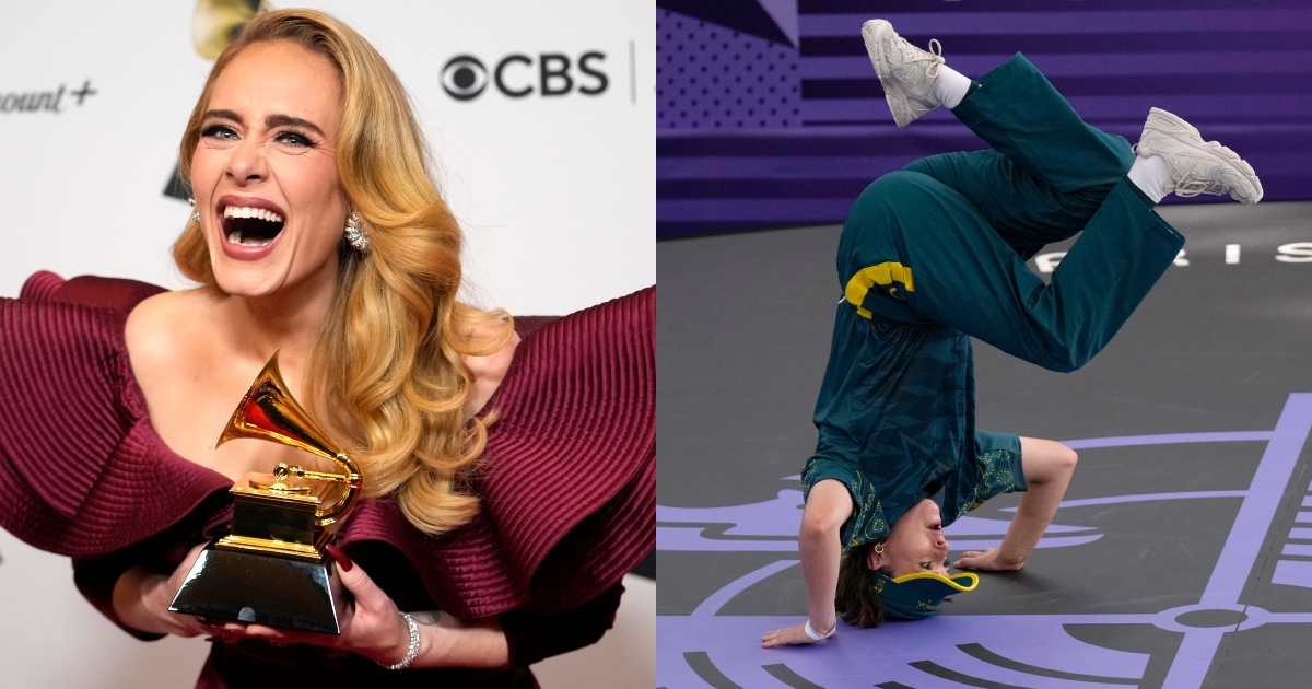 Adele sobre a breakdancer que viralizou nas redes sociais: "nem percebi se aquilo era a gozar"